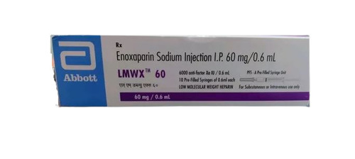 60 Mg Dry Place Enoxaparin Sodium Injection Ingredients: Abbott Lmwx at ...