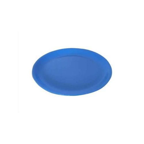 200Mm Round Blue Non-Toxic Bpa Free Plastic Food Plate For Hotel And ...