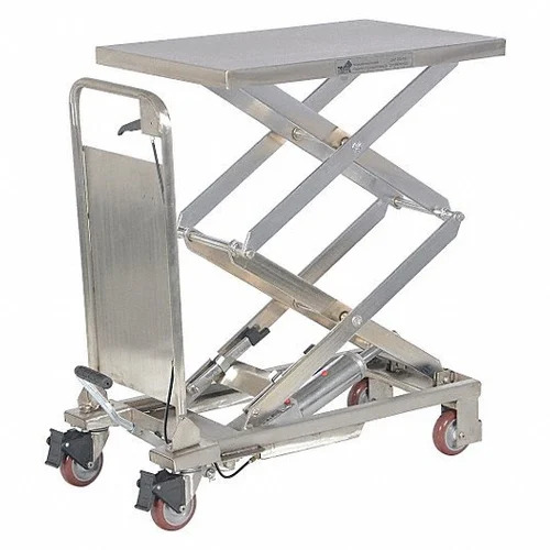 Ss 304 Stainless Steel Scissor Lift Table Trolley at Best Price in Pune ...