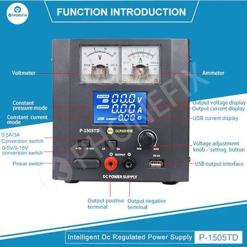 Sunshine P-1505td Intelligent Switching Regulator Dc Power Supply at ...