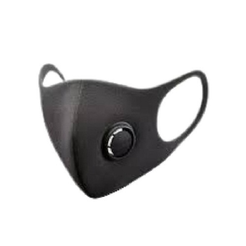 Plain Black Pollution Free Cotton Dust Mask Dimension(L*W*H): 6 Inch ...