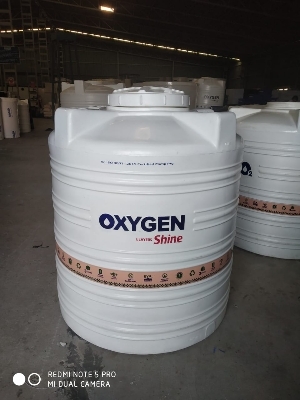 Rooftop Cylindrical Shape Polyvinyl Chloride Plastic Triple Layer Water ...