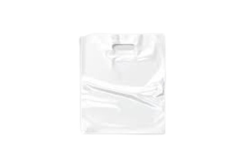 Eco Friendly Embossing White Glossy Finish Poly Bag Size: Medium at ...