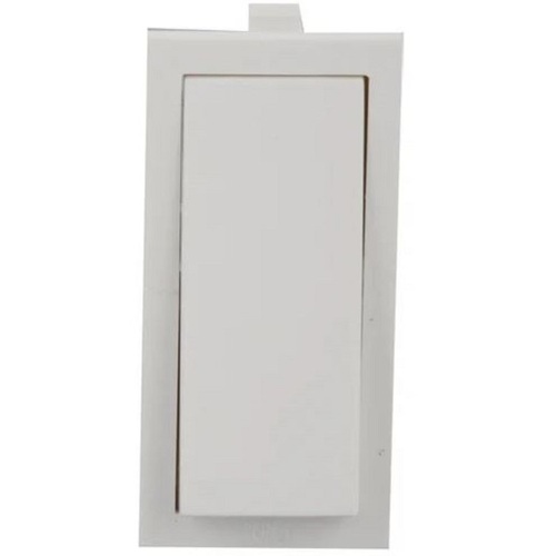 White 10 Ampere 50 Hertz Shock Proof Polycarbonate One Way Modular ...
