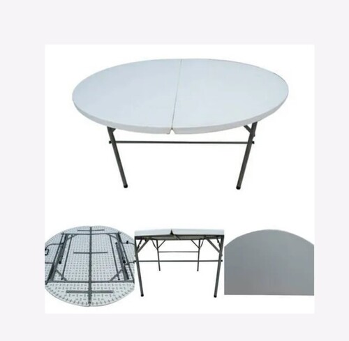 Machine Made Designer Round Folding Table Stainless Steel Modern Design ...