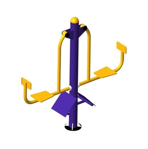 Outdoor Gym Leg Press Machine Mild Steel Blue And Yellow Application ...