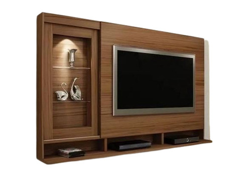 Brown Modern Wooden Tv Unit For Home And Hotel Carpenter Assembly at ...