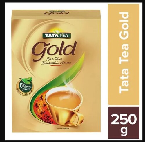 250 Gram Rich Taste And Aroma Gently Leaves Tata Gold Tea Flower at ...