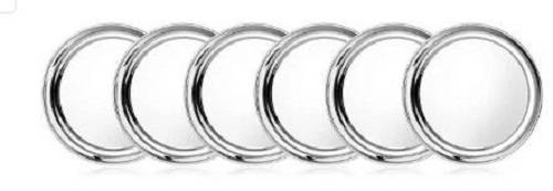 Silver Heavy Stainless Steel Half Plates at Best Price in Mumbai | Jay ...