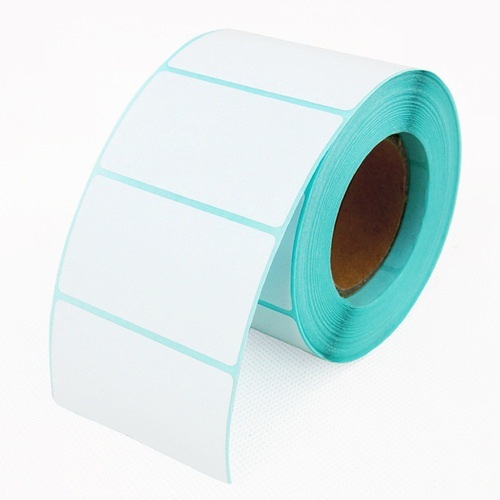 White Rectangular Pressure Sensitive Non Printed Acrylic Adhesive Label ...