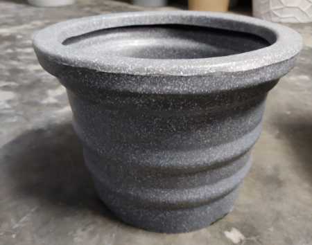 Grey Marble 24 Inch Round Rotomolded Garden Planter at Best Price in ...