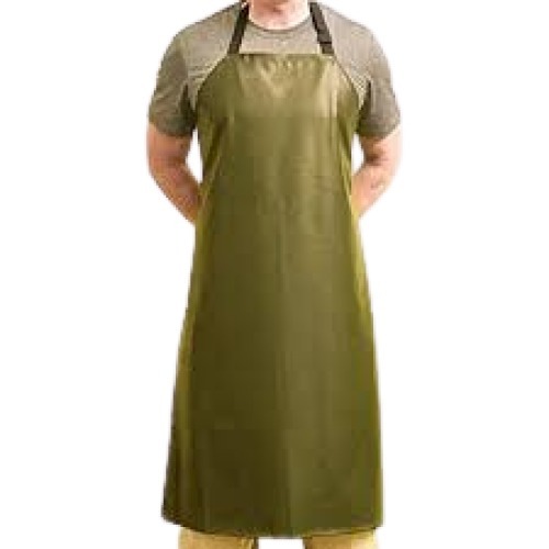 Fashionable Green Plain 33 Inch Pvc Water Proof Long Apron at Best ...