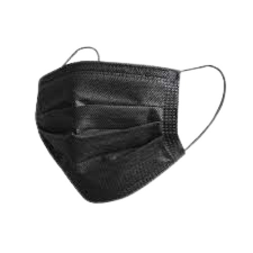 Eco Friendly Black Plain Cotton Disposable Face Mask Pack Of 200 Grade ...