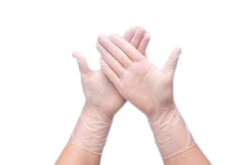 White Disposable Transparent Surgical Plastic Surgical Gloves Pack Of ...