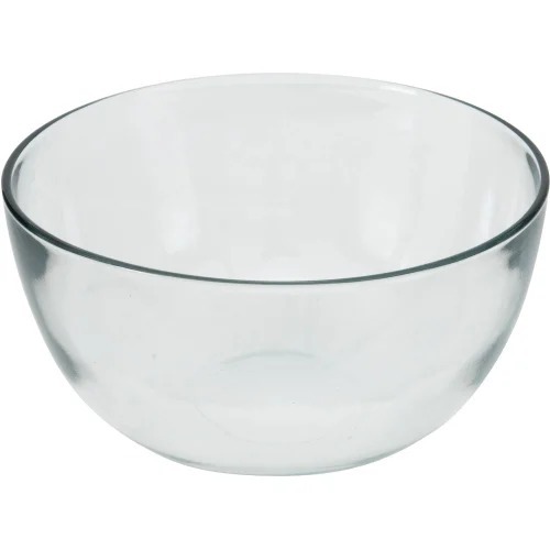 3.5 Mm Thick 380 Gram 6 Inch Plain Transparent Round Solid Glass Bowl ...