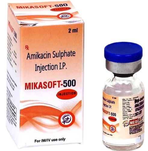 Liquid Pack Of 500 Mg 2 Ml Amikacin Sulphate Injection at Best Price in ...