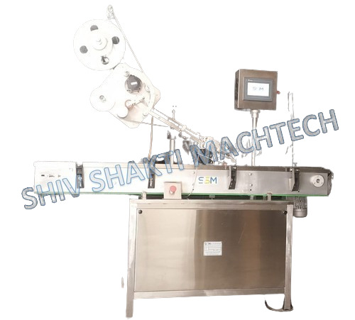 Stainless Steel Frame Automatic Horizontal Top Side Labeling Machine at ...