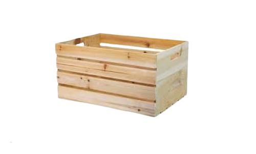 Golden Rectangular Pine Wooden Crate For Easy And Safe Storage at Best ...