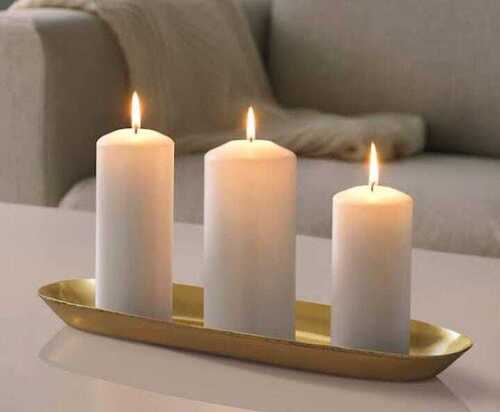 Brass Table Top Rectangular Candle Tray For Decoration at Best Price in ...