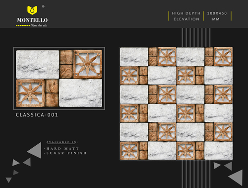 Rectangular High Depth Elevation Wall Tiles Classic 001 at Best Price ...
