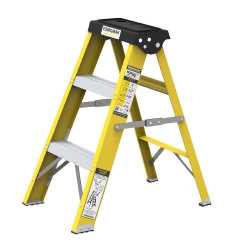 Youngman Frp Fiberglass Single Sided Self Supporting Ladder at Best ...