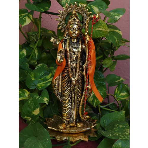 God Ram Metal Statue On Lotus (Golden Color) at Best Price in Haldwani ...