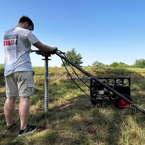 Black Manual Ground Screw Helical Pile Driver at Best Price in Nish ...