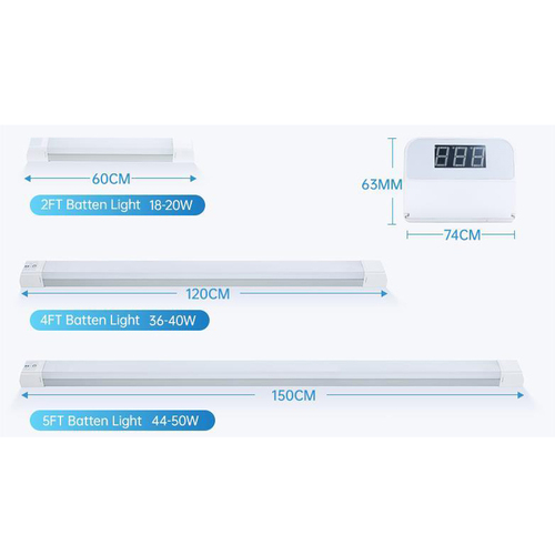 5Ft 44W Warehouse Emergency And Sensor Dimminga A Lighta A Linear ...