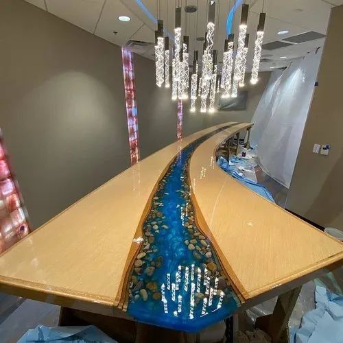 River Flow Epoxy Resin Long Table at Best Price in Pune | New Company-musa