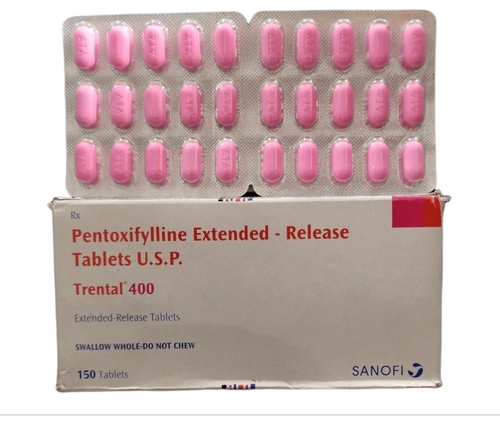Trental 400mg Pentoxifylline Extended Release Tablet U.s.p., 150 Tablets Blister Pack at Best ...
