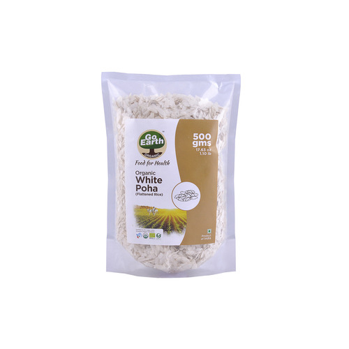 Go Earth Organic Indian Organic Rice Poha Flattened Rice 500 Gm at Best ...