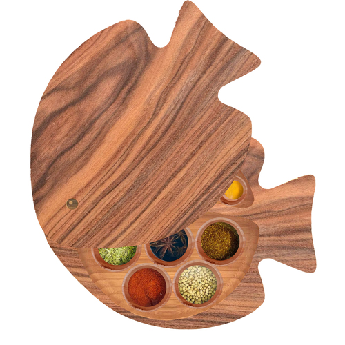 Wooden Oceanic Fish Shape Spice Box at Best Price in Kozhikode | Nimton ...