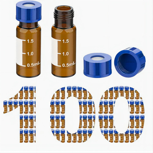 2ml Hplc Vials, 9-425 Lab Amber Vials 9mm Blue Abs Screw Caps Ple Vials at Best Price in ...