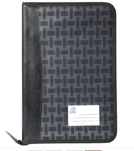 Black And Gray Leather File Folder at Best Price in New Delhi | Rudra ...