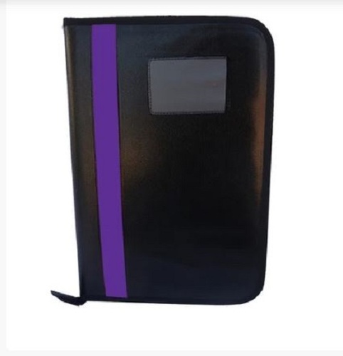 Blue And Black Leather Portfolio Folder at Best Price in Delhi | Kopila