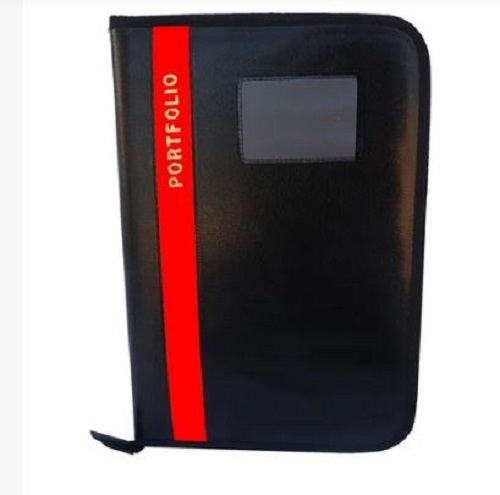 Plain Black Leather Portfolio Folder at Best Price in Delhi | Kopila