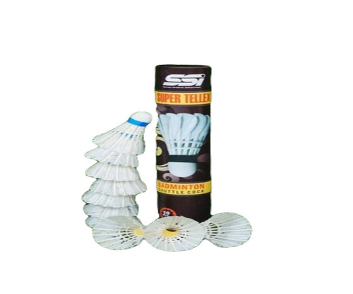 Foam Cork Badminton Shuttlecock - Feather Material | White Color ...