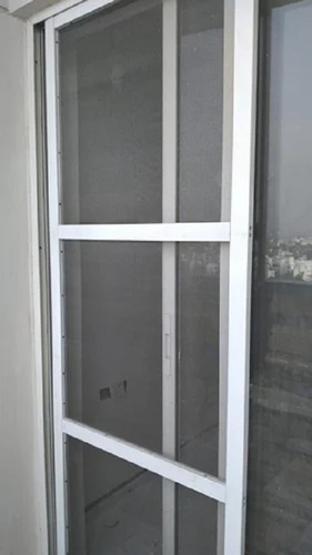 Aluminium Mesh Door - Durable Modular Design, White Color | Entry Doors ...