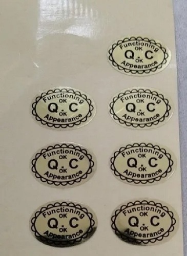 Qc Sticker Labels - Durable, Eco-friendly Material | Rectangle Shape ...