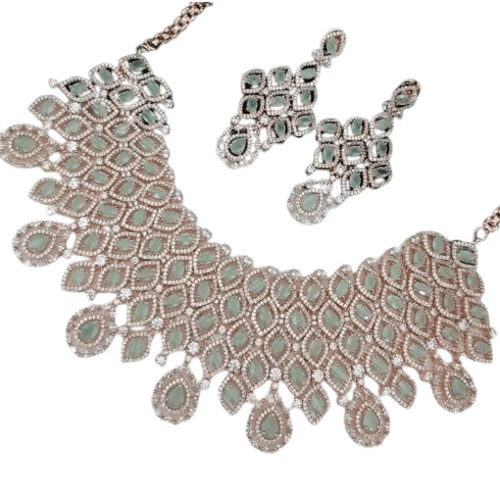 American Diamond Necklace Set at Best Price in Howrah | Ashish Jewellers