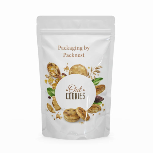 Cookies Packaging Pouch - Ldpe Material, 6x4 Inches, Matte White Finish ...