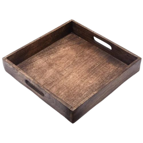 Wooden Brown Serving Tray at Best Price in Moradabad | Indian Natural Craft