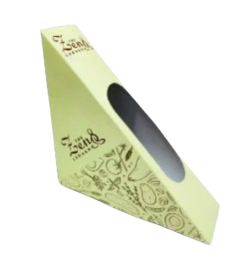 Sandwich Packaging Boxes - Triangle Shape 5x5x2 Inch Size | Recycled ...