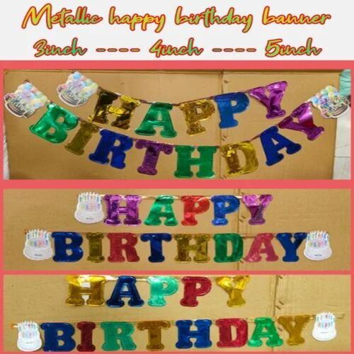 Shining Birthday Paper Banner at 35.00 INR at Best Price in Mumbai ...