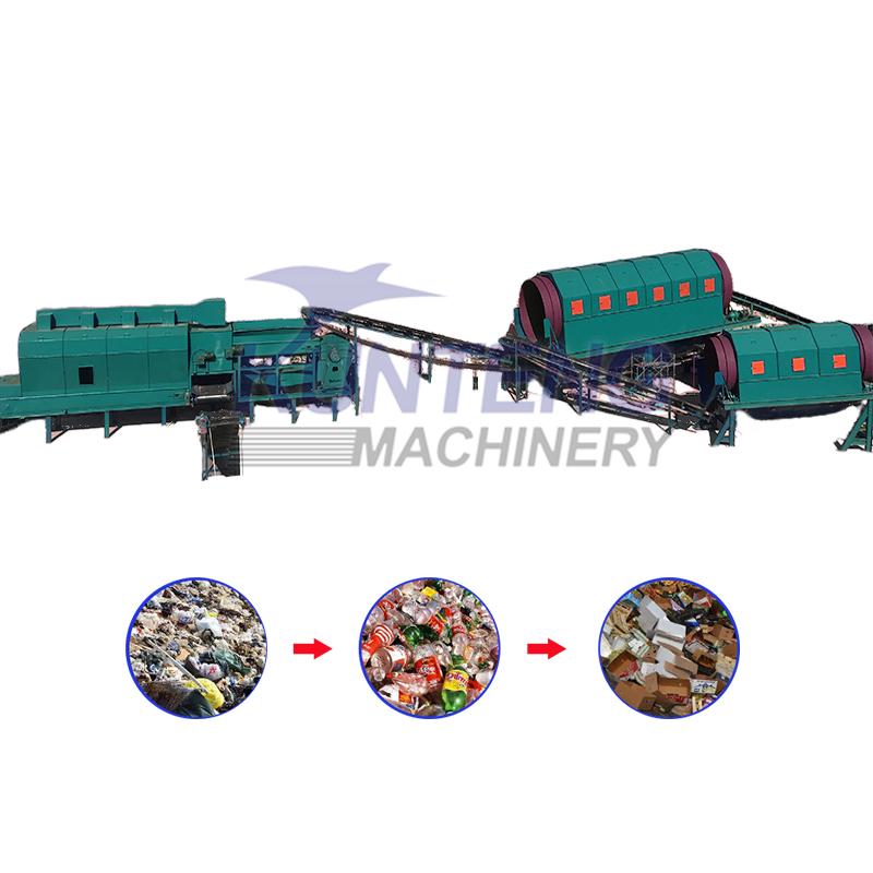 Urban Solid Waste Drum Screening Equipment Construction And Decoration ...