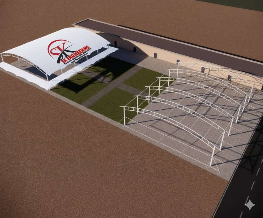 Half Round Tensile Structure at Best Price in Pune | S K Engineering ...