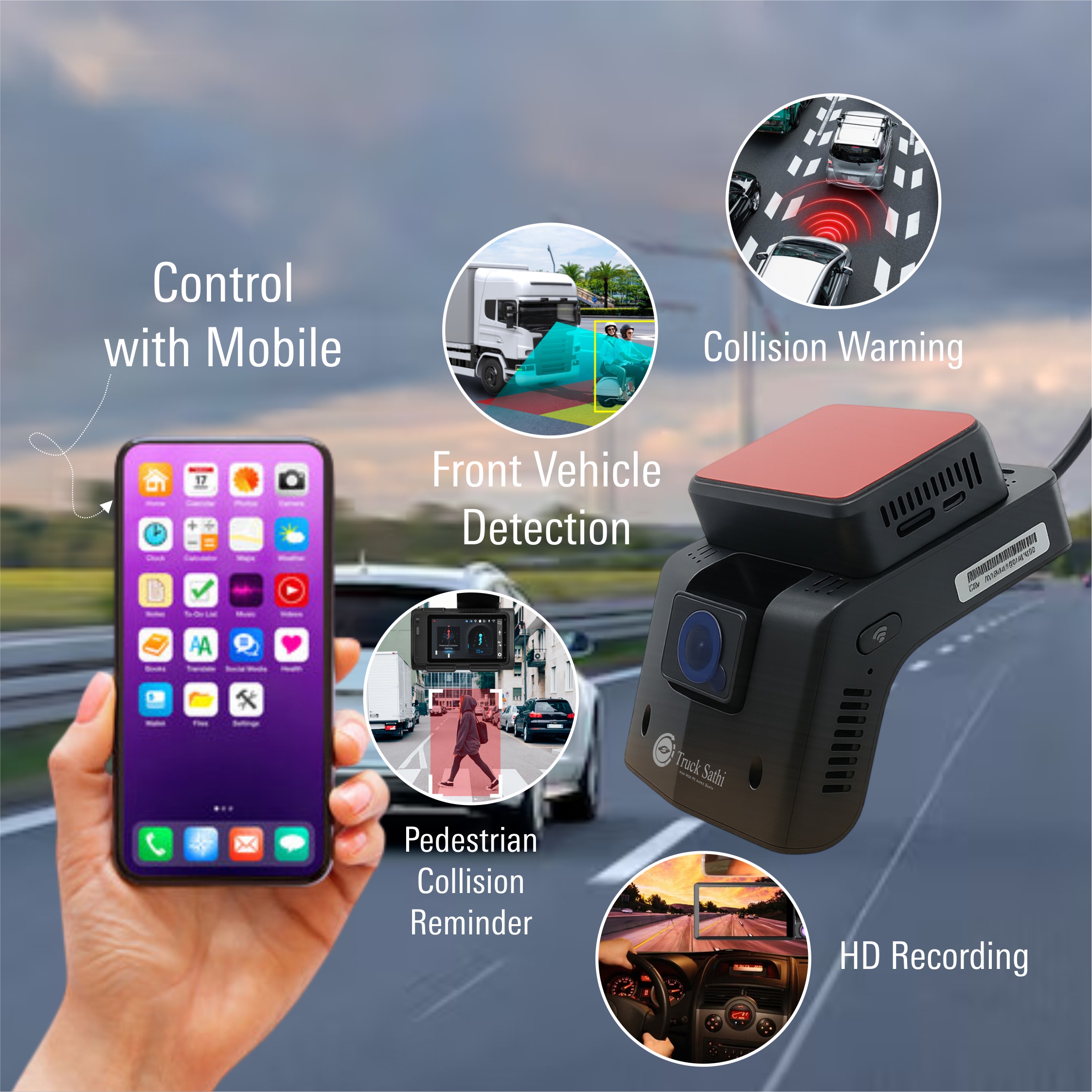 Truck Sathi 4g Ai Dash Cam With Gps Tracking Dual at 13000.00 INR at ...