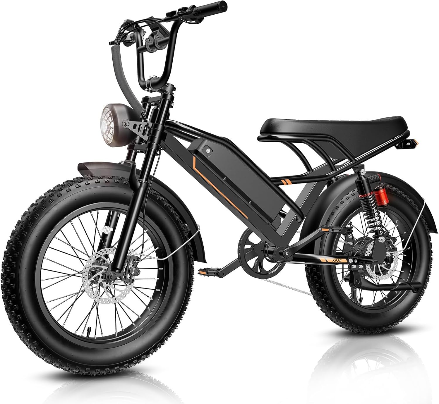 3000w Electric Bike For Adults, 20"x4.0" Fat Tire Moped Style Electric ...