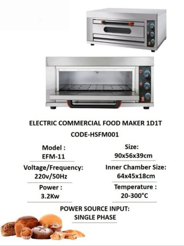 Supplier of Single Deck Oven from Hyderabad by Jain Steel Mart