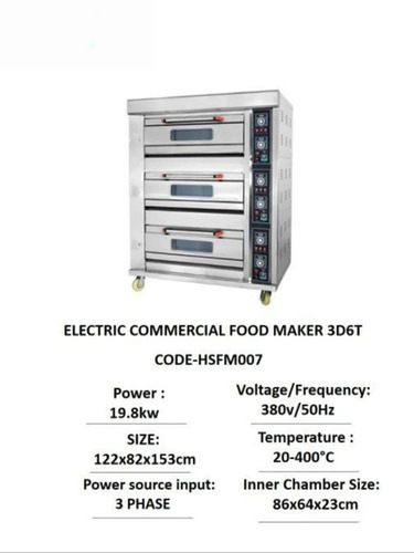 Supplier of Single Deck Oven from Hyderabad by Jain Steel Mart